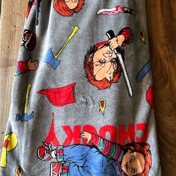 Chucky | Bedding | Chucky Themed Gray Throw Blanket | Poshmark